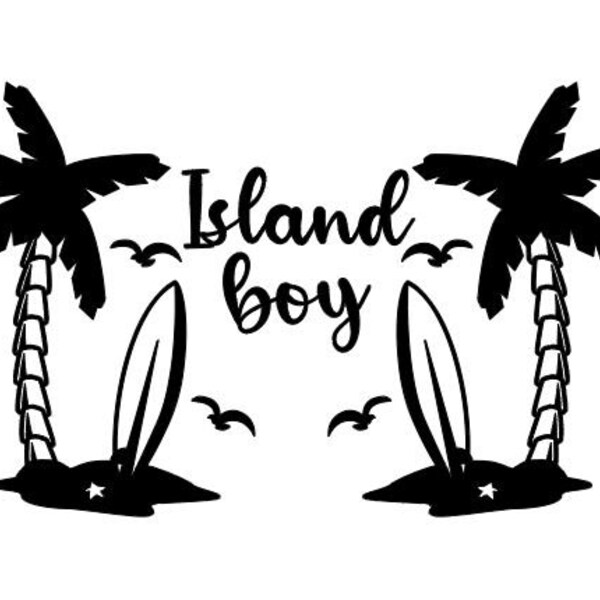 Island Boy Svg - Etsy