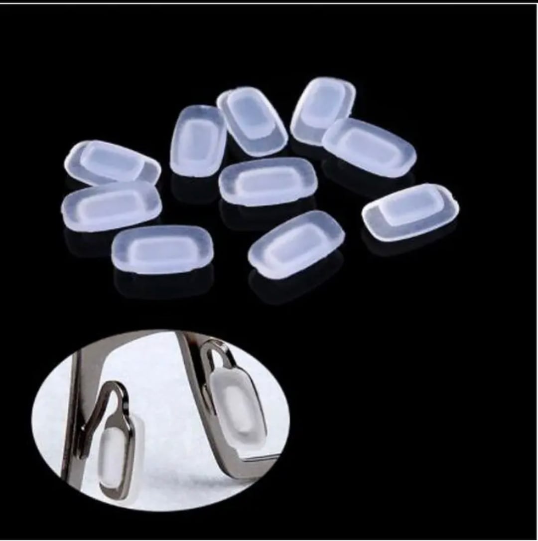 10 Pcs 12mm X 6mm Push in Silicone Rectangular Shape Nose Pads - Etsy
