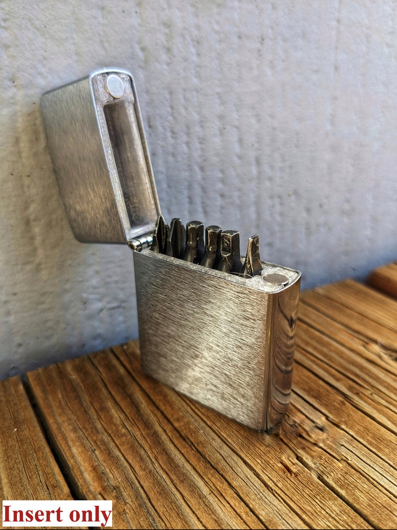 For LEATHERMAN Zippo Insert, Holds 6 Flat Screwdriver Bits Camping ...