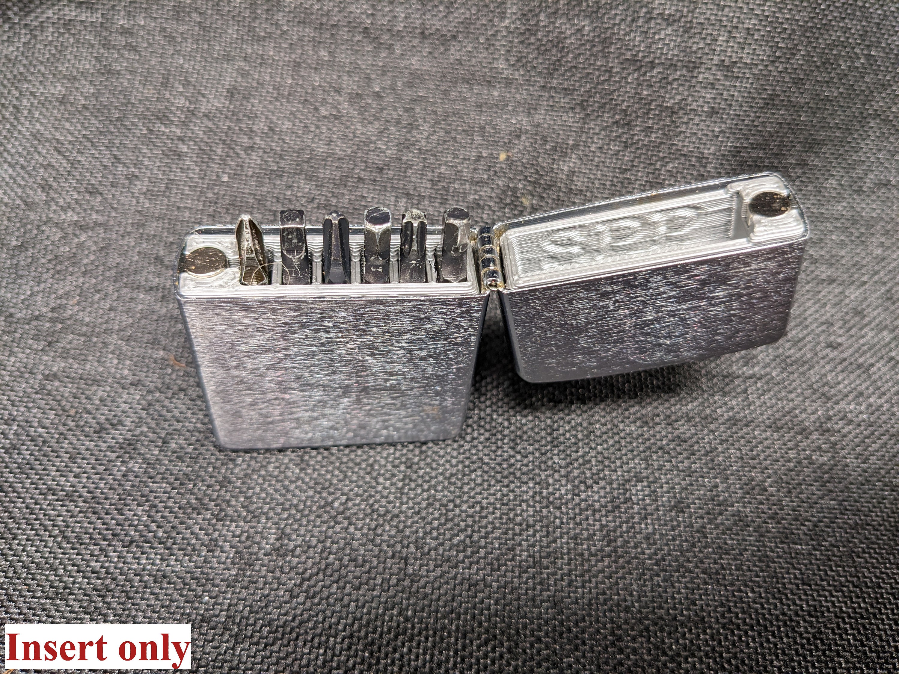 For LEATHERMAN Zippo Insert, Holds 6 Flat Screwdriver Bits Camping ...