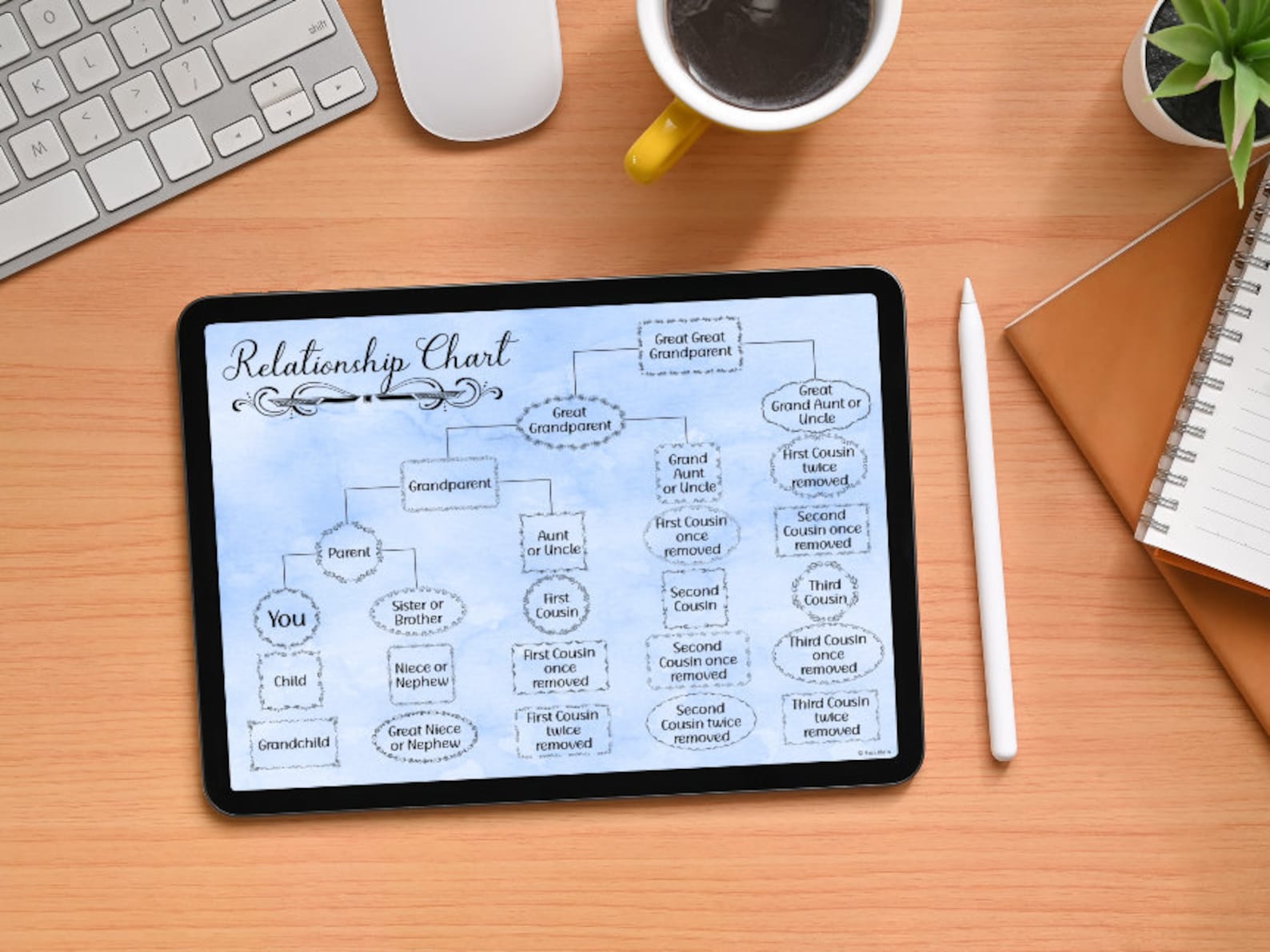 Genealogy Cousin Chart, Cousin Finder, Family Relationships, DNA Cousin ...