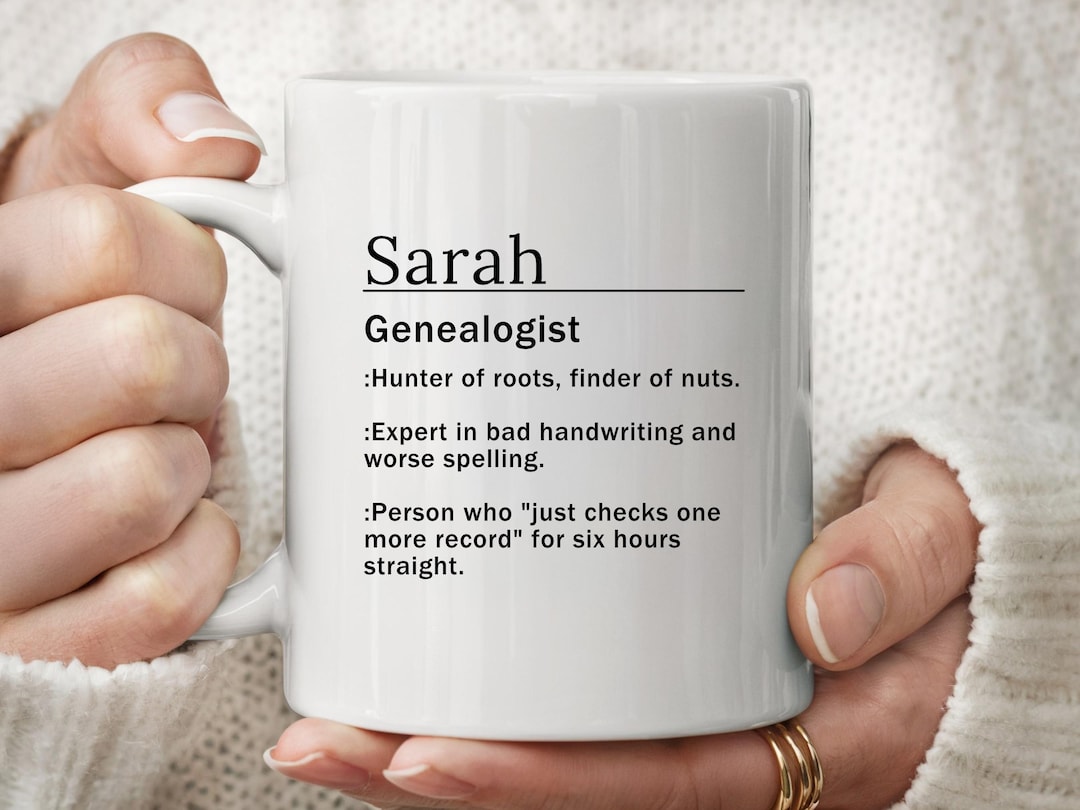 Personalized Genealogy Mug, Funny Ancestry Researcher Gift for ...
