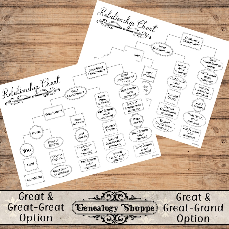 Genealogy Cousin Chart, Cousin Finder, Family Relationships, DNA Cousin ...