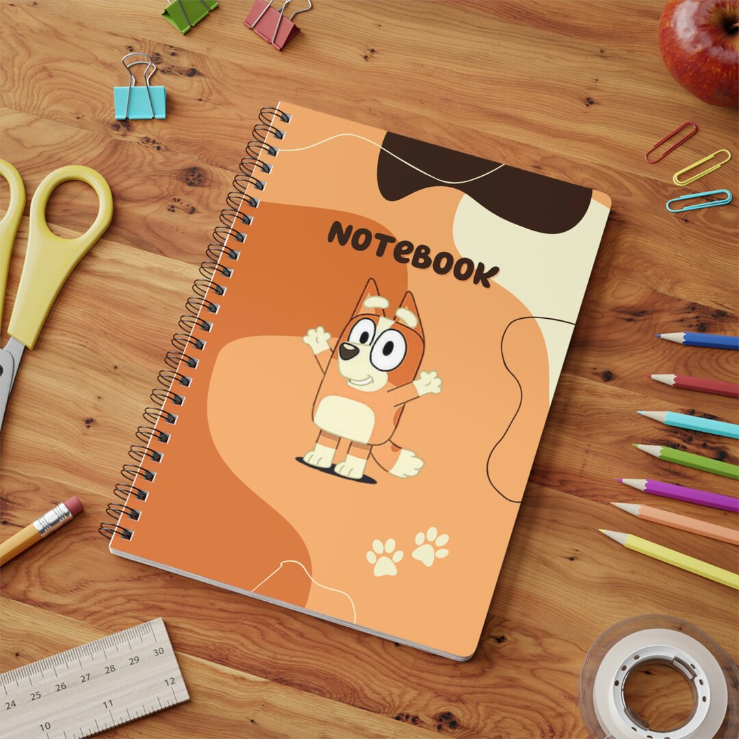 Bingo (bluey) Spiral Notebook - Ruled Line - Etsy