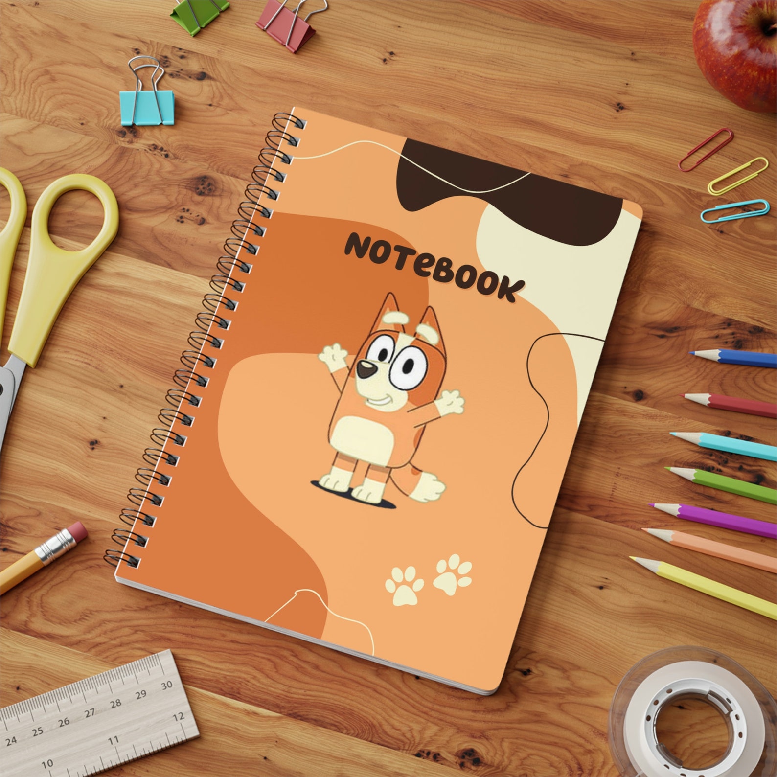 Bingo (bluey) Spiral Notebook - Ruled Line - Etsy