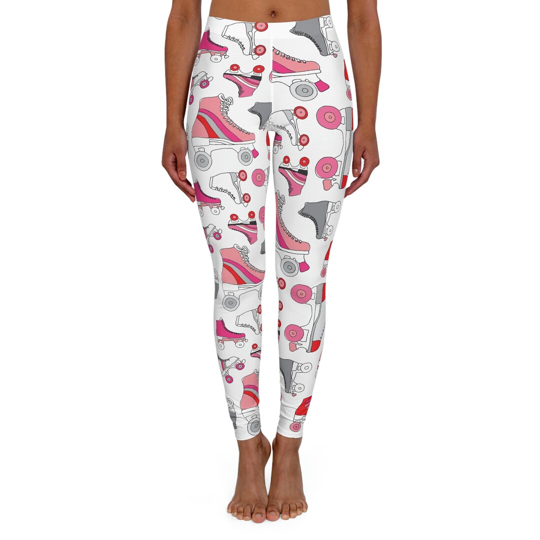 Women's Spandex Leggings Roller Skates 987465 - Etsy