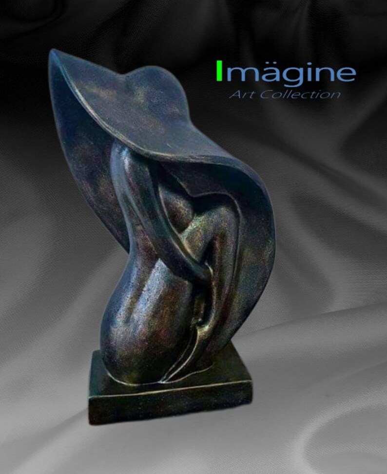 Lady Emily Sculpture Figurine Made of Fiber Stone Cast, Classy and ...