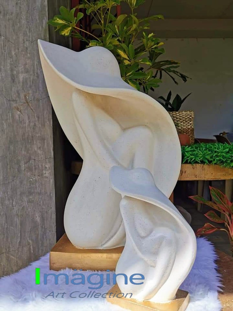 Lady Emily Sculpture Figurine Made of Fiber Stone Cast, Classy and ...