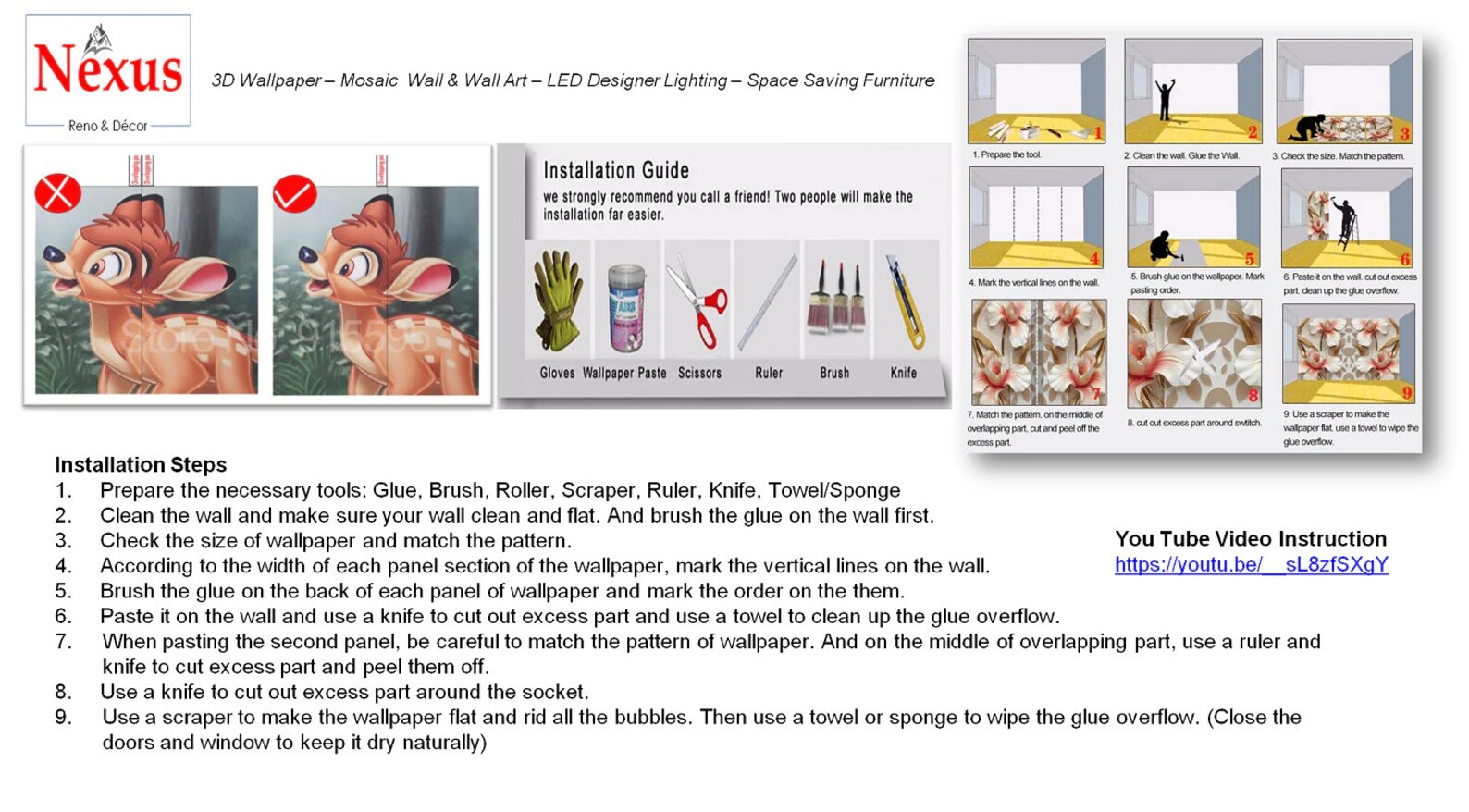 Golden Tree Leaves 3D Wallpaper, Custom Size Wallpaper, Accent ...