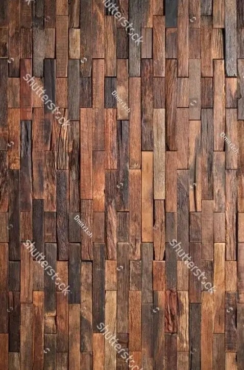 Wood Stripe & Wood Cladding 3D Wallpaper, Custom Size Wallpaper, Accent ...