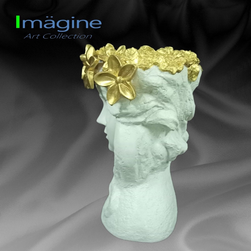 Lady Planters Stonecast Sculpture for Indoor and Outdoor Plants, Venus ...