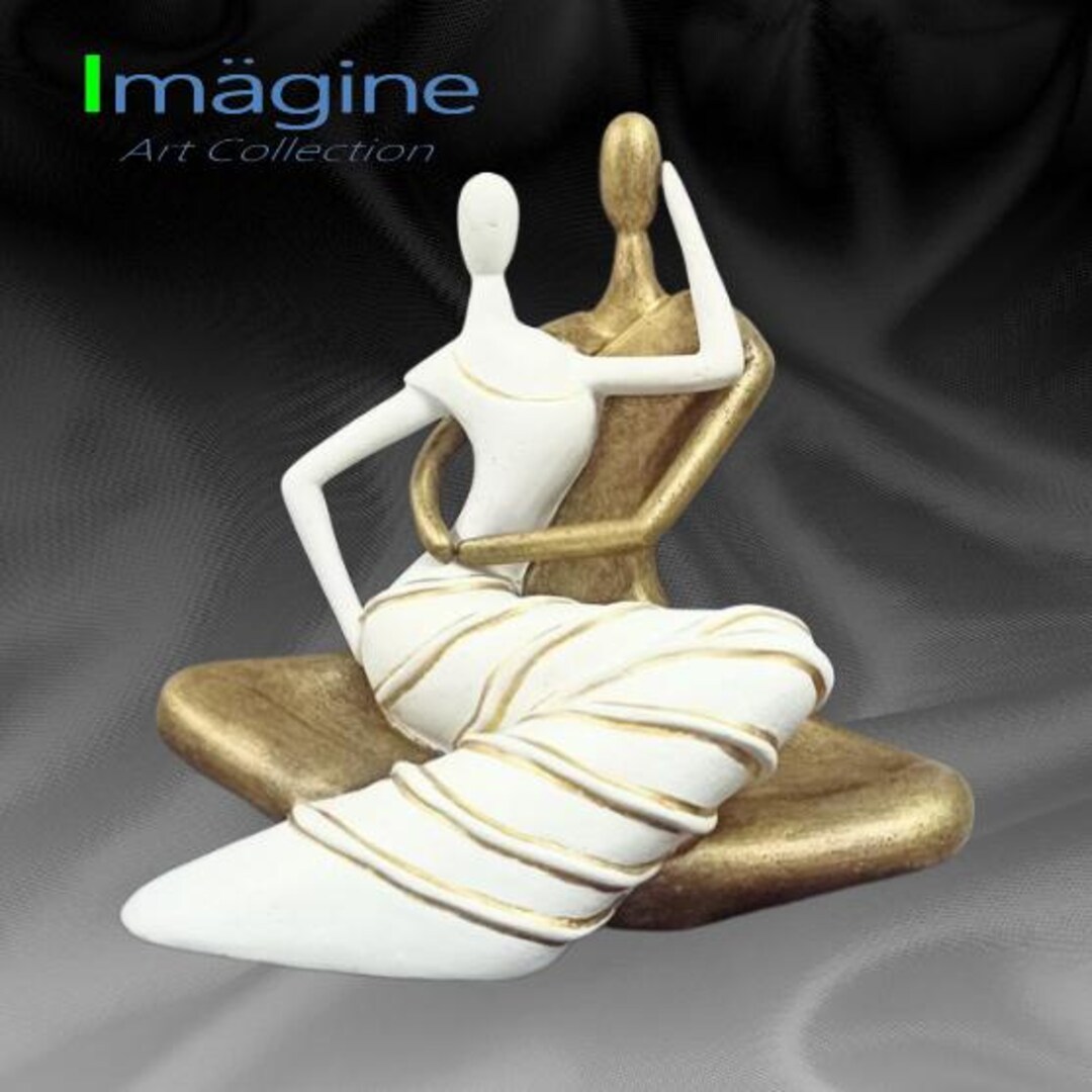 Golden Embrace, Intimate Couple Stonecast Sculpture, Classy and ...