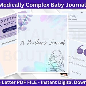 Medically Complex Baby Journal, Sick Baby Guided Journey, NICU ...