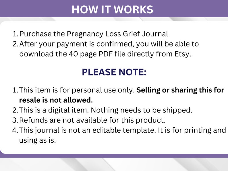 Miscarriage Grief Journal, Pregnancy Loss Therapy Worksheets, Baby Loss ...