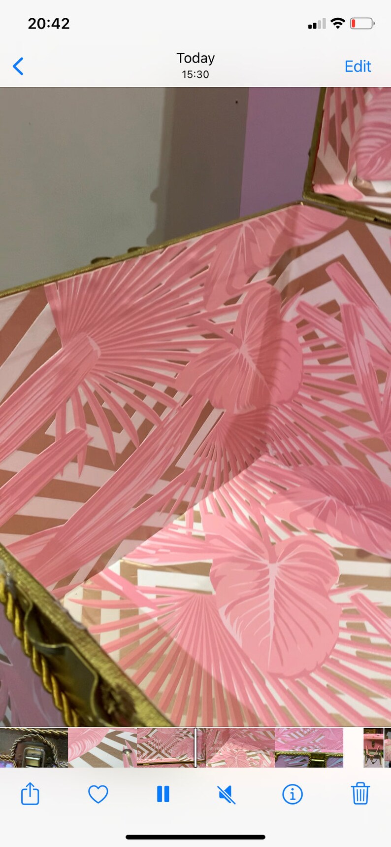 Upcycled Pink Gold Chest Trunk - Etsy UK