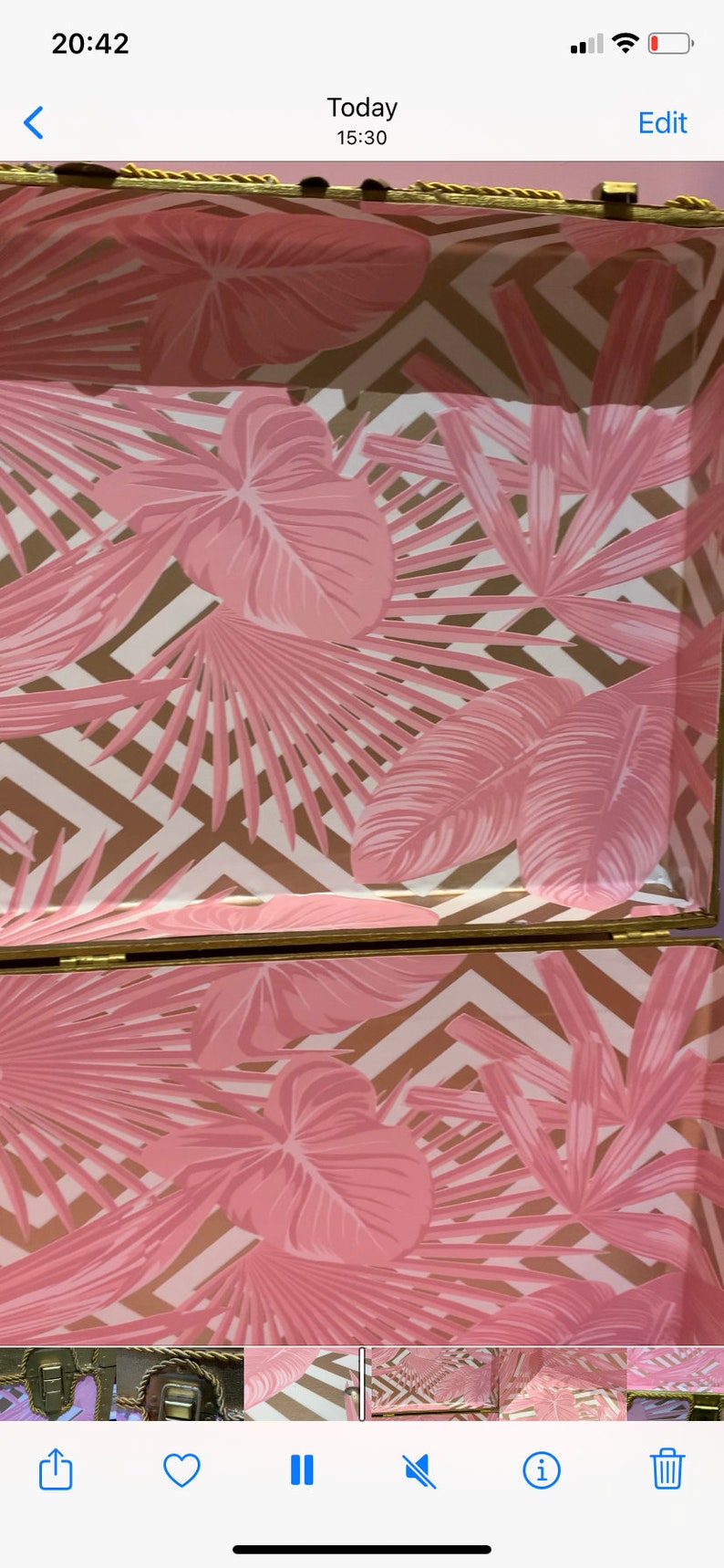 Upcycled Pink Gold Chest Trunk - Etsy UK