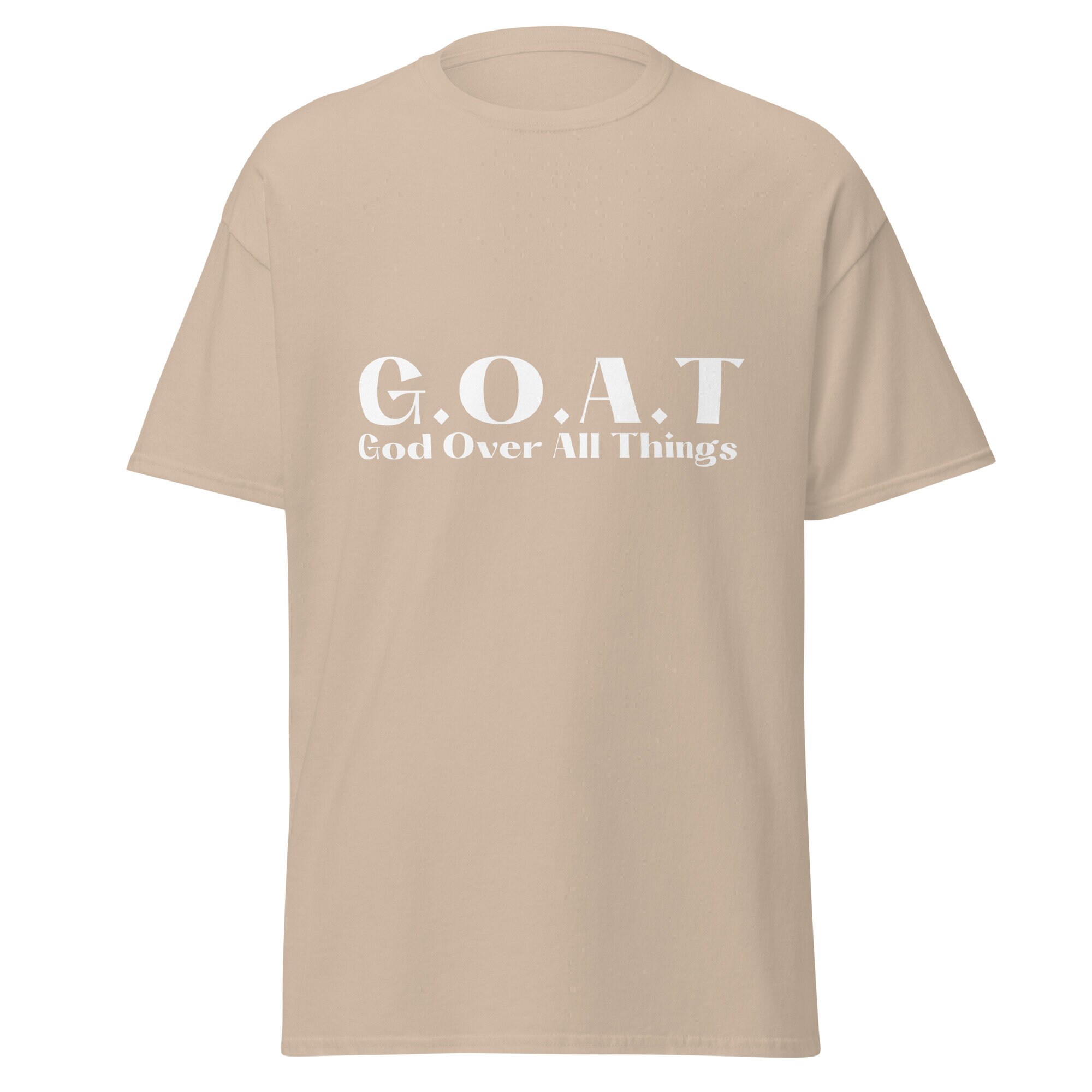 G.O.A.T. Men's Graphic Tshirt, God Over All Things Tshirt, God is 1 ...