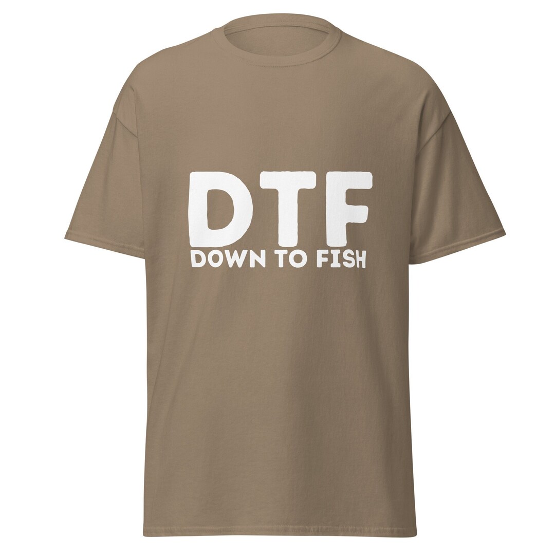 DTF, Down to Fish - Men's Graphic Design Tshirt - Etsy