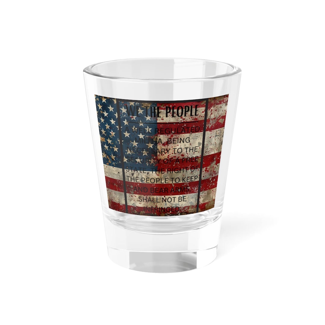 We the People, American Flag Shot Glass, 1.5oz - Etsy