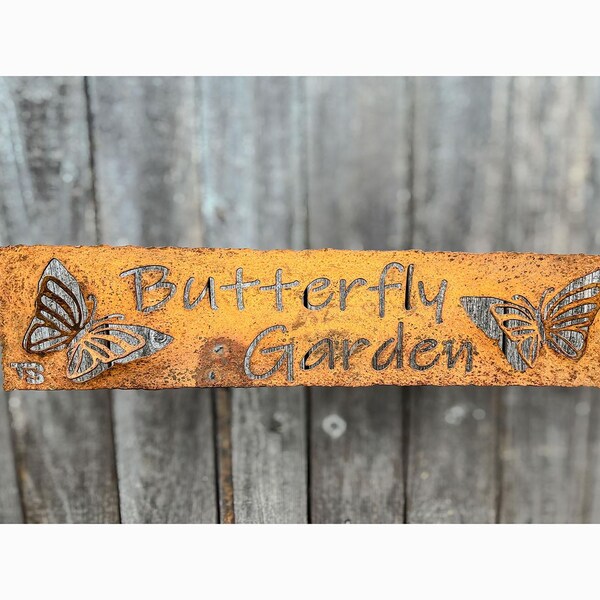 Butterfly Garden Sign - Etsy