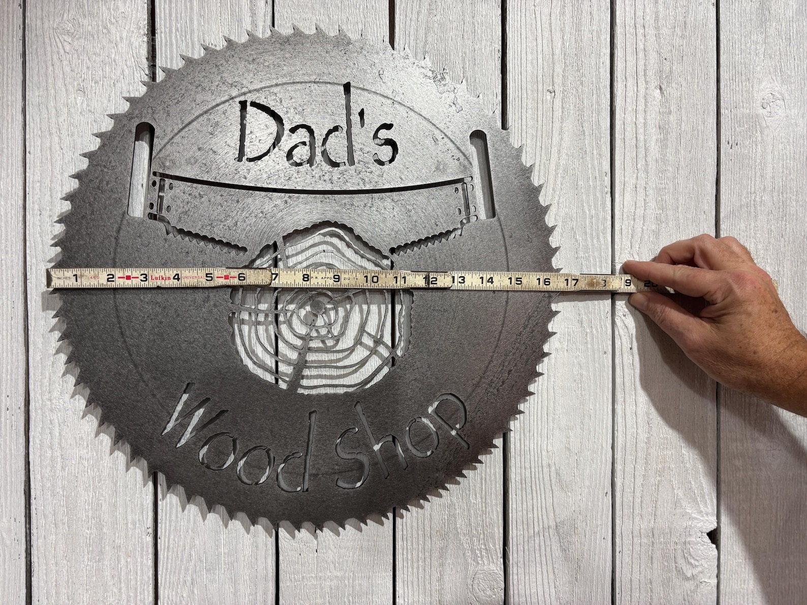 Unique Gift | Fathers Day Metal Art Sign | Woodshop Gift for Dad ...