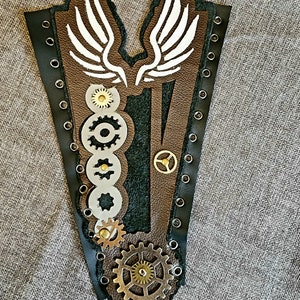 Steampunk Boot Extenders for Extra Wide Calf ! Wings and Gears - Laces ...