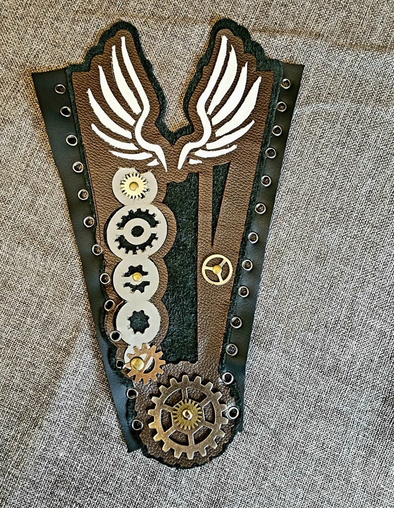 Steampunk Boot Extenders for Extra Wide Calf ! Wings and Gears - Laces ...