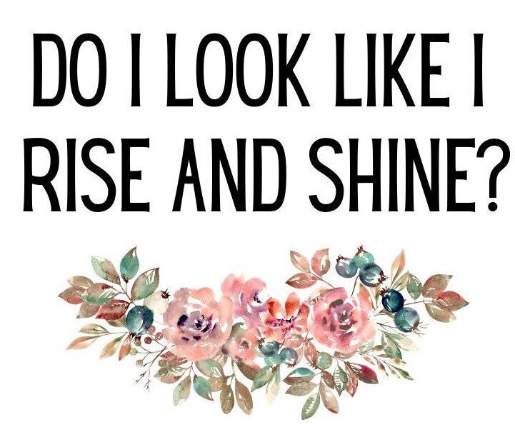 Do I Look Like I Rise and Shine? Graphic, Digital Download, Cut File ...