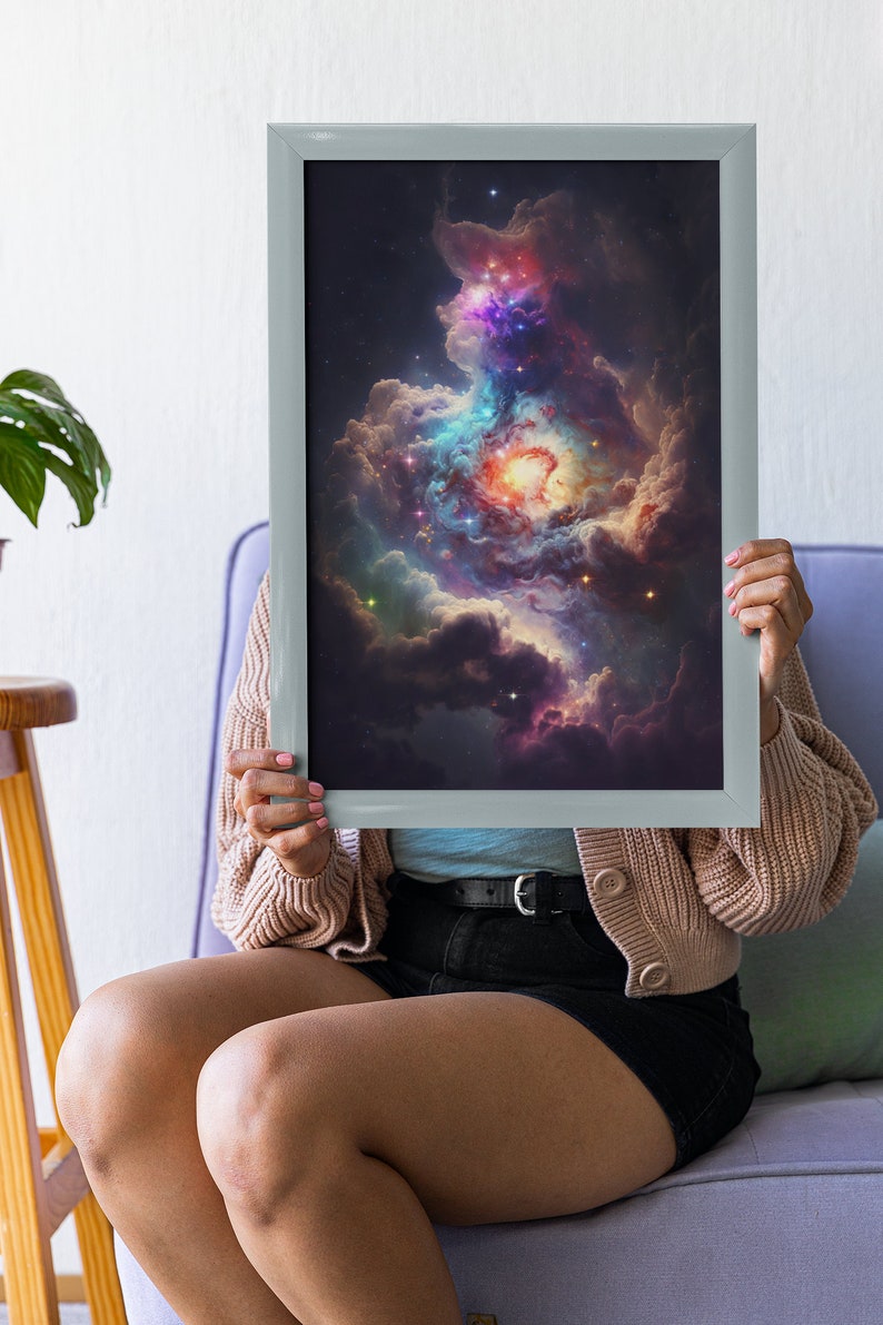 Cosmic Collision Instant Download Galaxy Digital Print Printable ...
