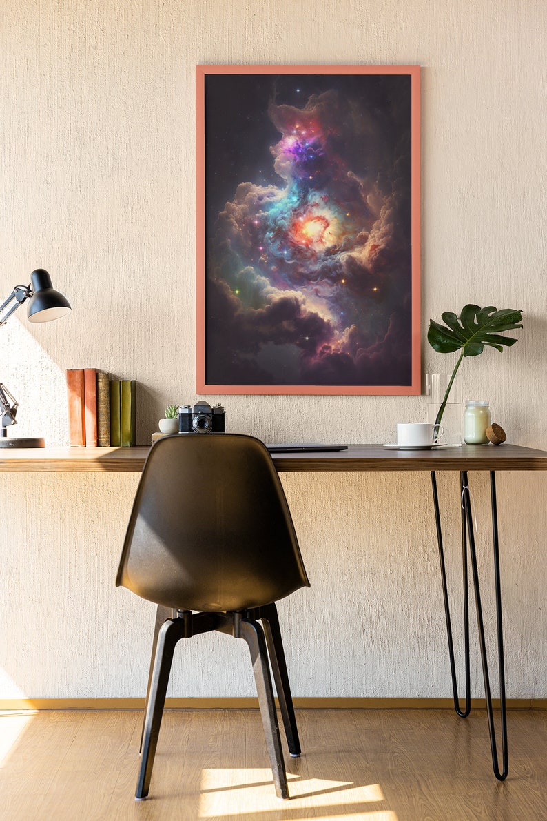 Cosmic Collision Instant Download Galaxy Digital Print Printable ...