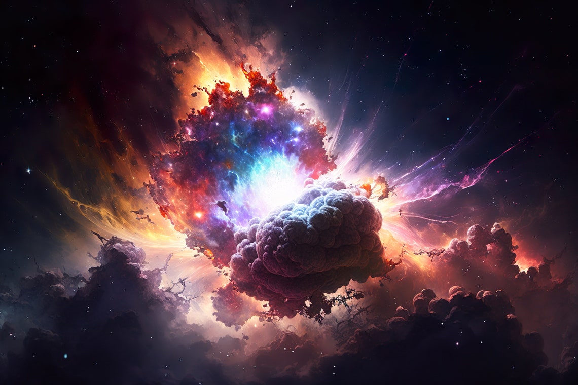 Universal Explosion Instant Download Digital Art Printable Art ...