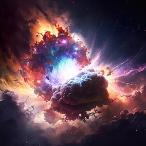 Universal Explosion Instant Download Digital Art Printable Art ...