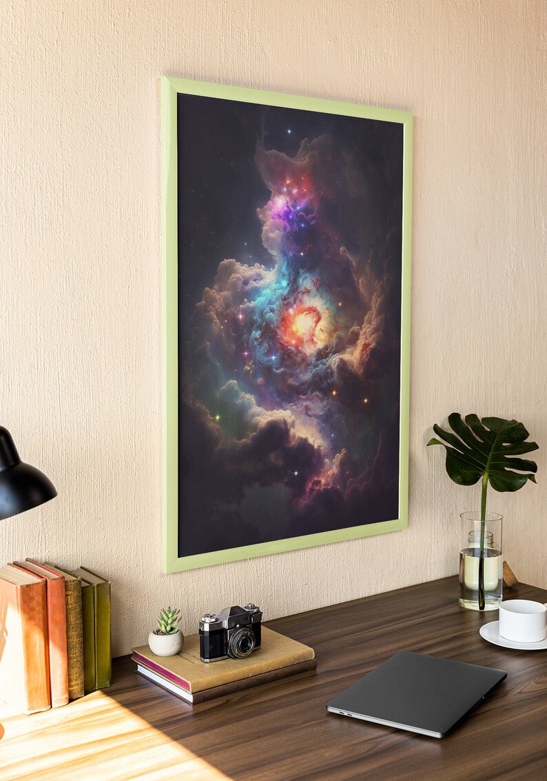 Cosmic Collision Instant Download Galaxy Digital Print Printable ...