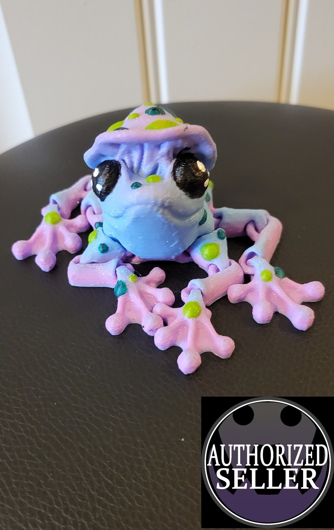 Mushroom Frog Hand Painted Articulated Legs. Fidget Toy - Etsy