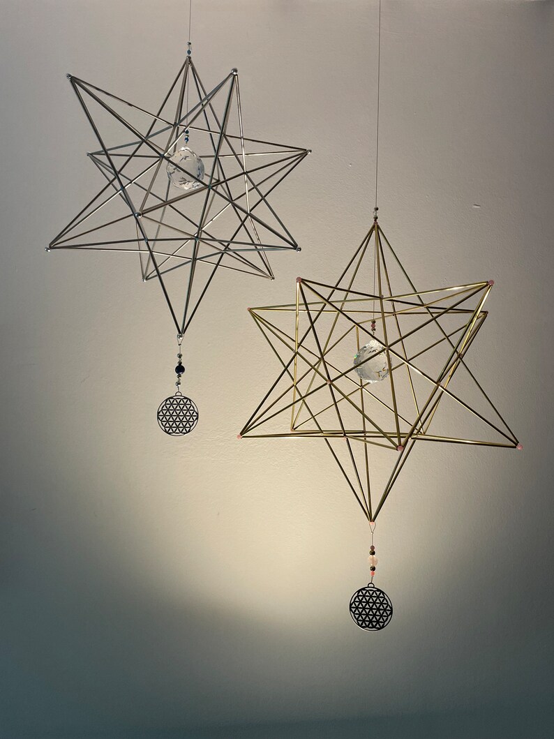 Star Dodecahedron, Stainless Steel or Brass. Sacred Geometry, Platonic ...
