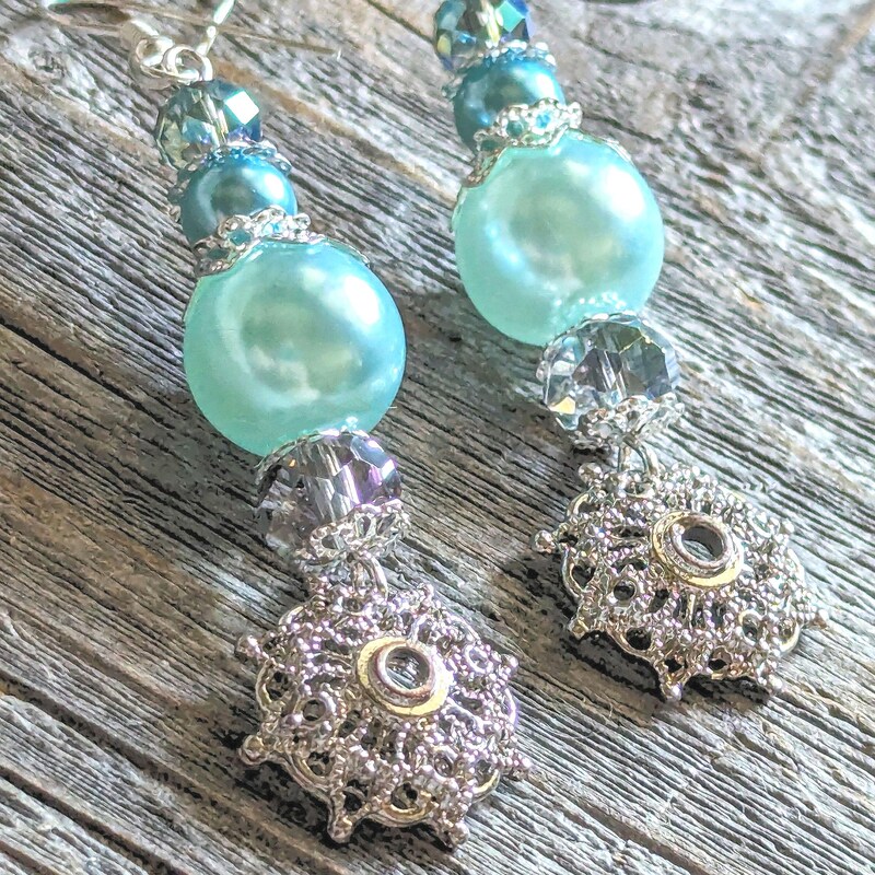 Ice Blue Earrings - Etsy