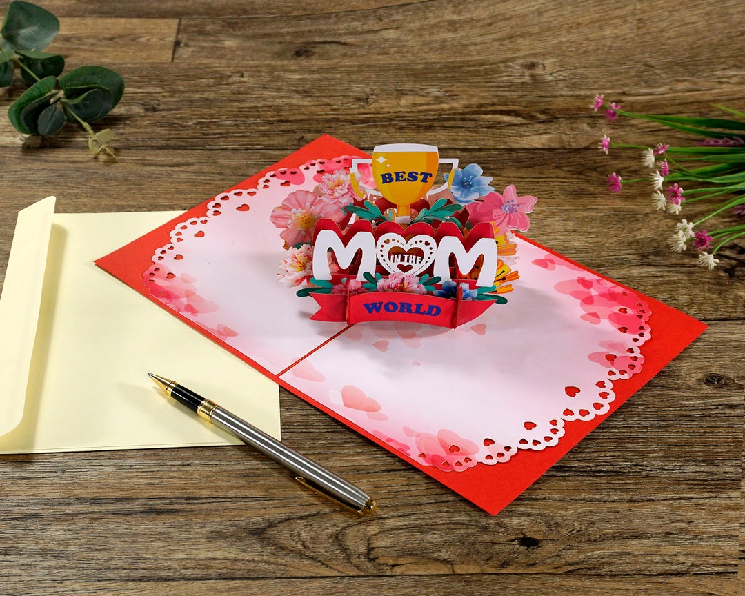 Happy Mother's Day 3D Card 3D Pop-up Card Handmade - Etsy