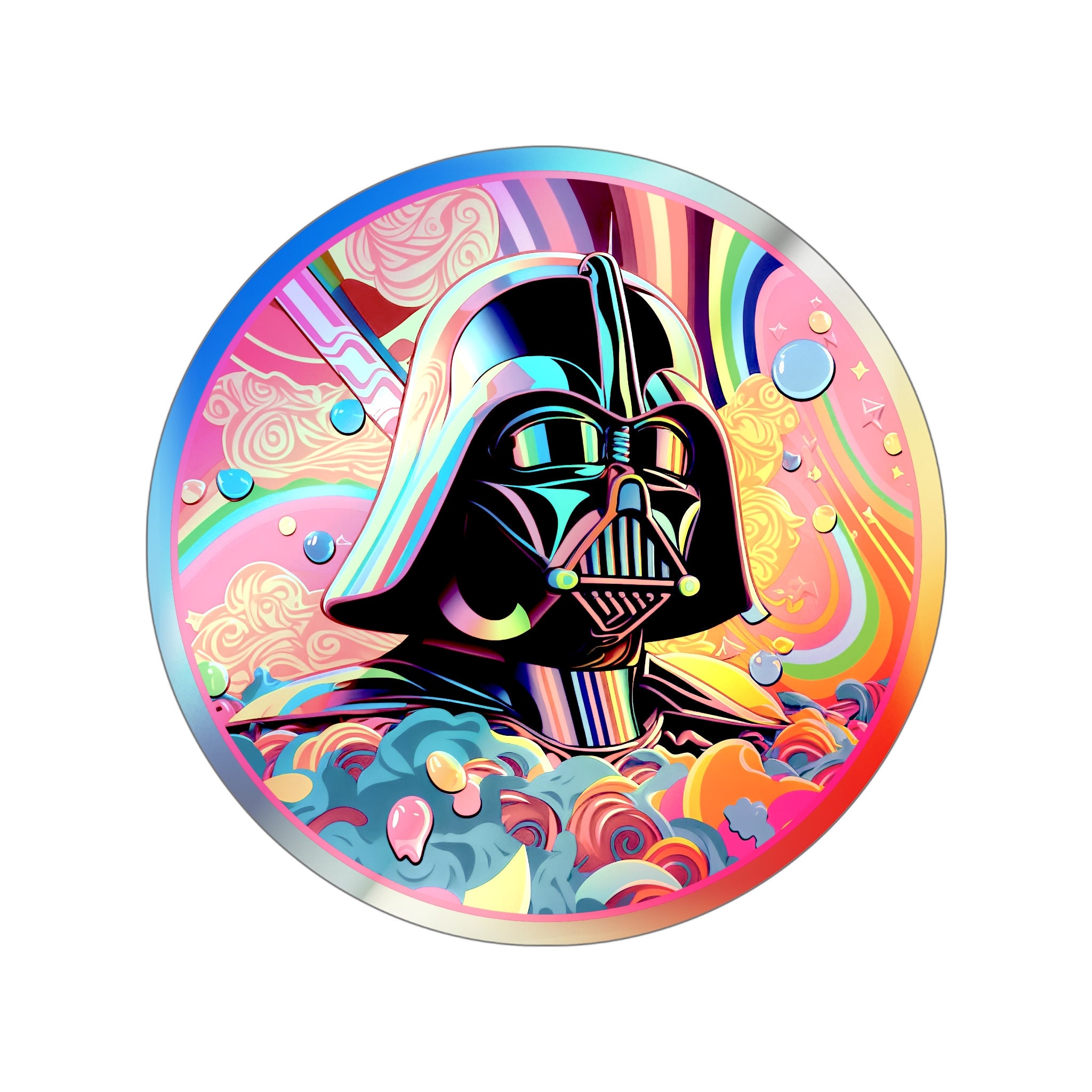 Darth Vader Sticker Holographic Stickers Inspired Kid Core - Etsy