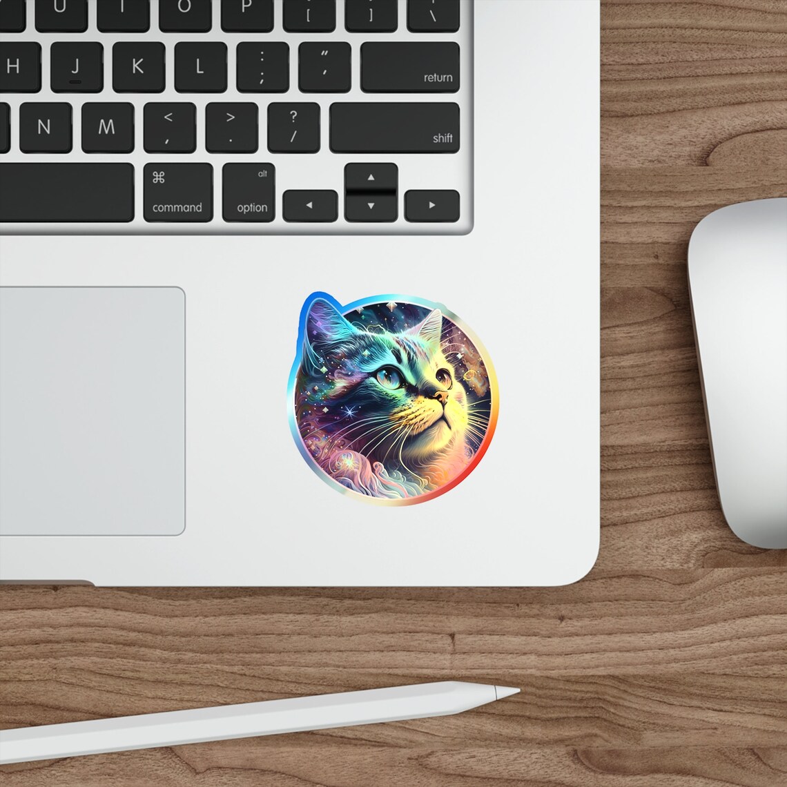 Holographic Stickers, 90's Kid, Cats, Cat Rainbow, 80's, 90's, Rainbow ...