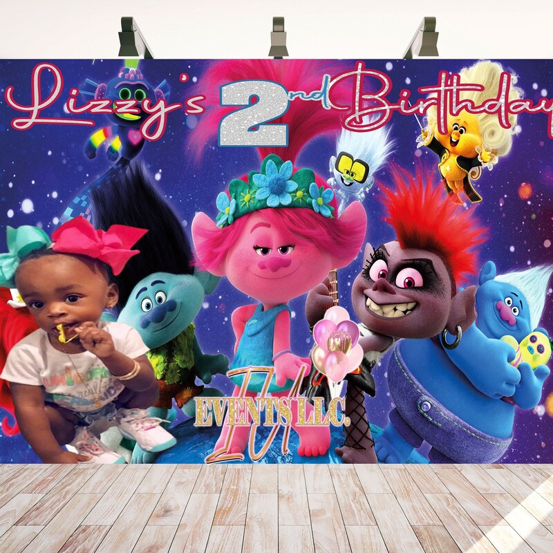 Trolls Backdrop - Etsy