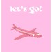 Let's Go airplane Preppy Digital Downloadable Print - Etsy