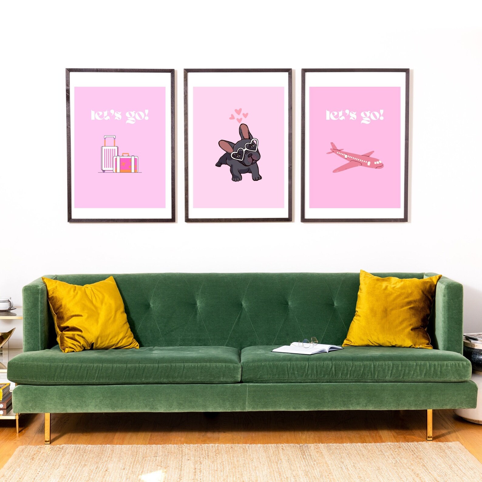 Let's Go airplane Preppy Digital Downloadable Print - Etsy