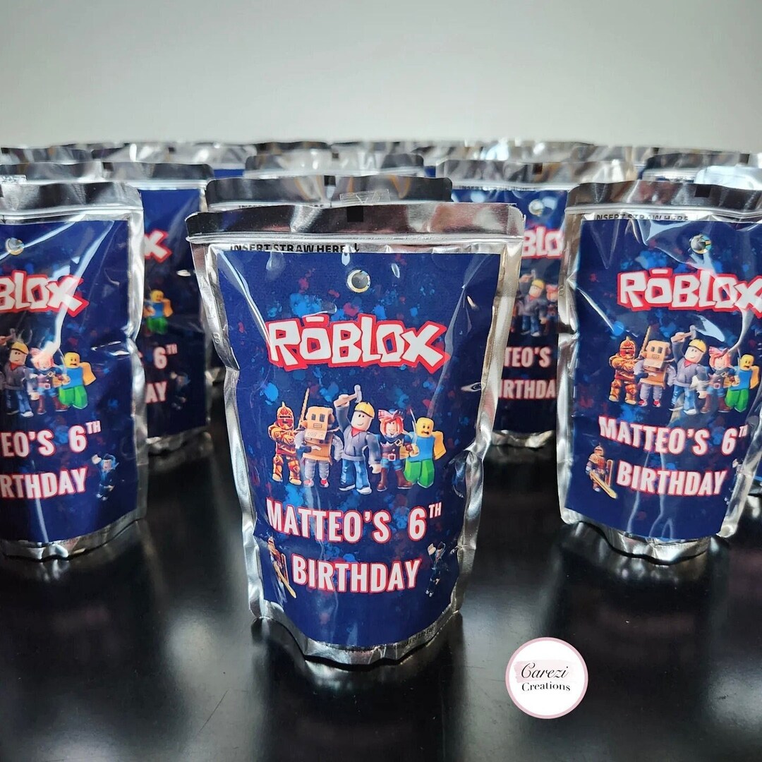 Juice ROBLOX Inspired Birthday Labels (8 Ct.) - Etsy