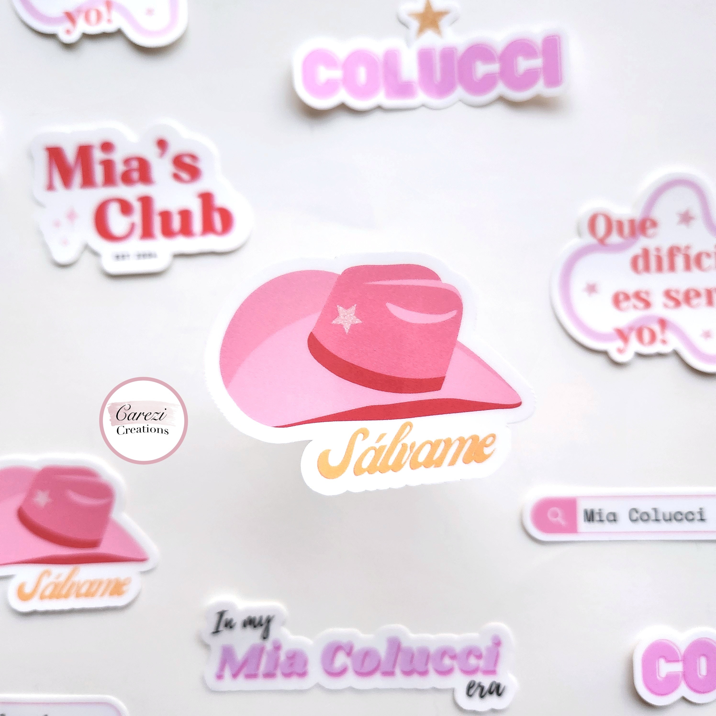 Mia Colucci Inspired Stickers set of 6 - Etsy