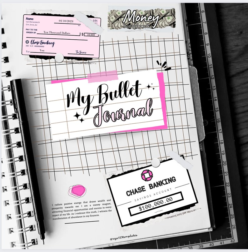 Pink Money Manifestation Checks | Editable Printable PDF Canva ...