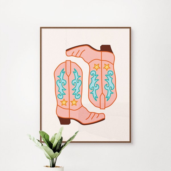 Cowboy Boots Posters - Etsy