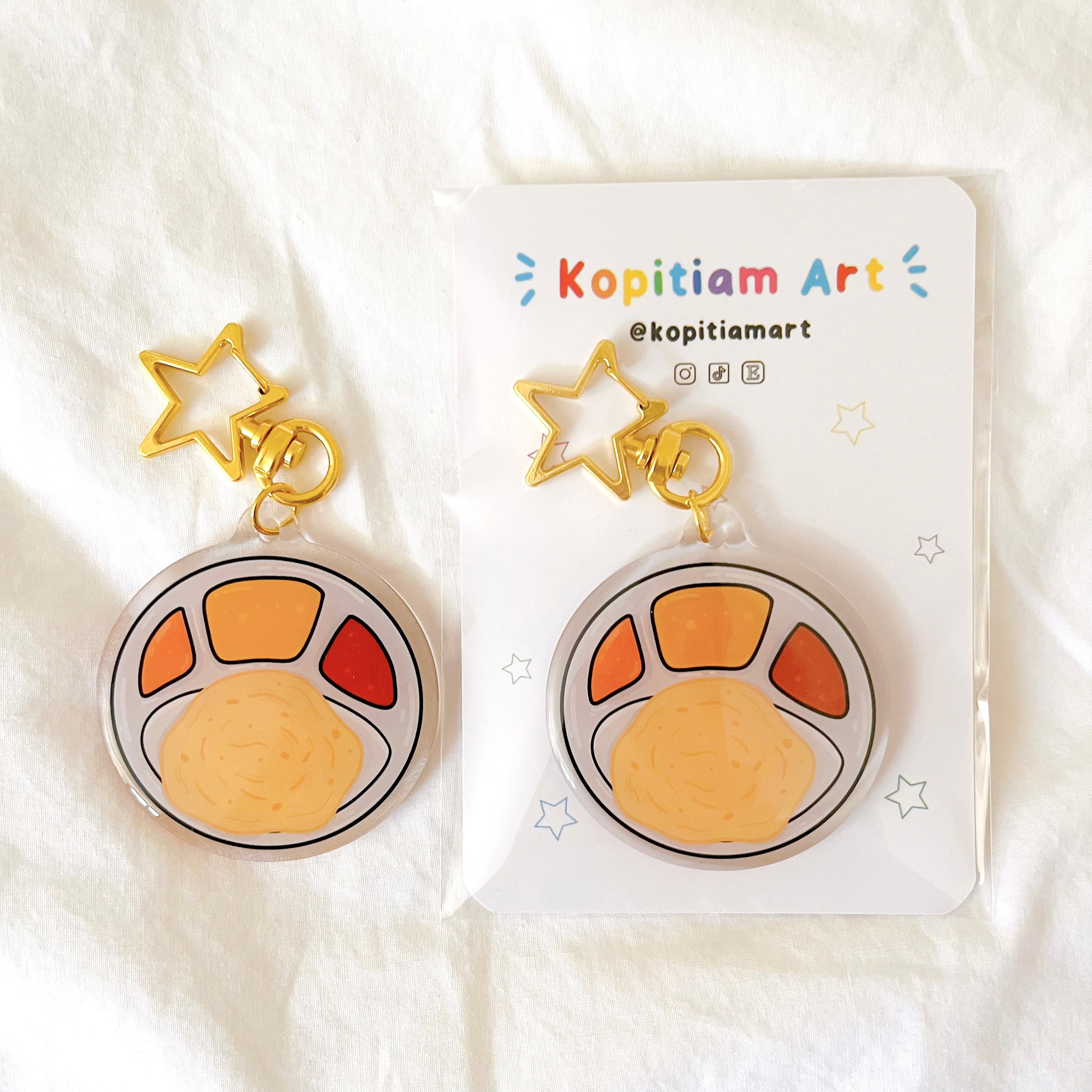 Roti Canai Paratha Key Chain Malaysian Singapore Asian Food Stationery ...