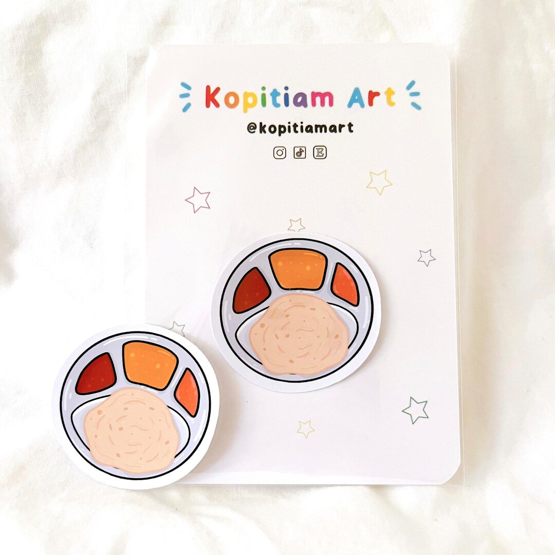 Roti Canai Paratha Sticker | Malaysian & Singapore Cuisine | Cute Asian ...