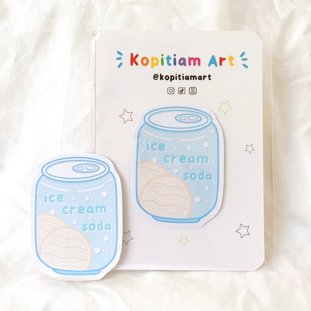 Ice Cream Soda Sticker | Cute Asian Food Sticker Stationery - Etsy ...