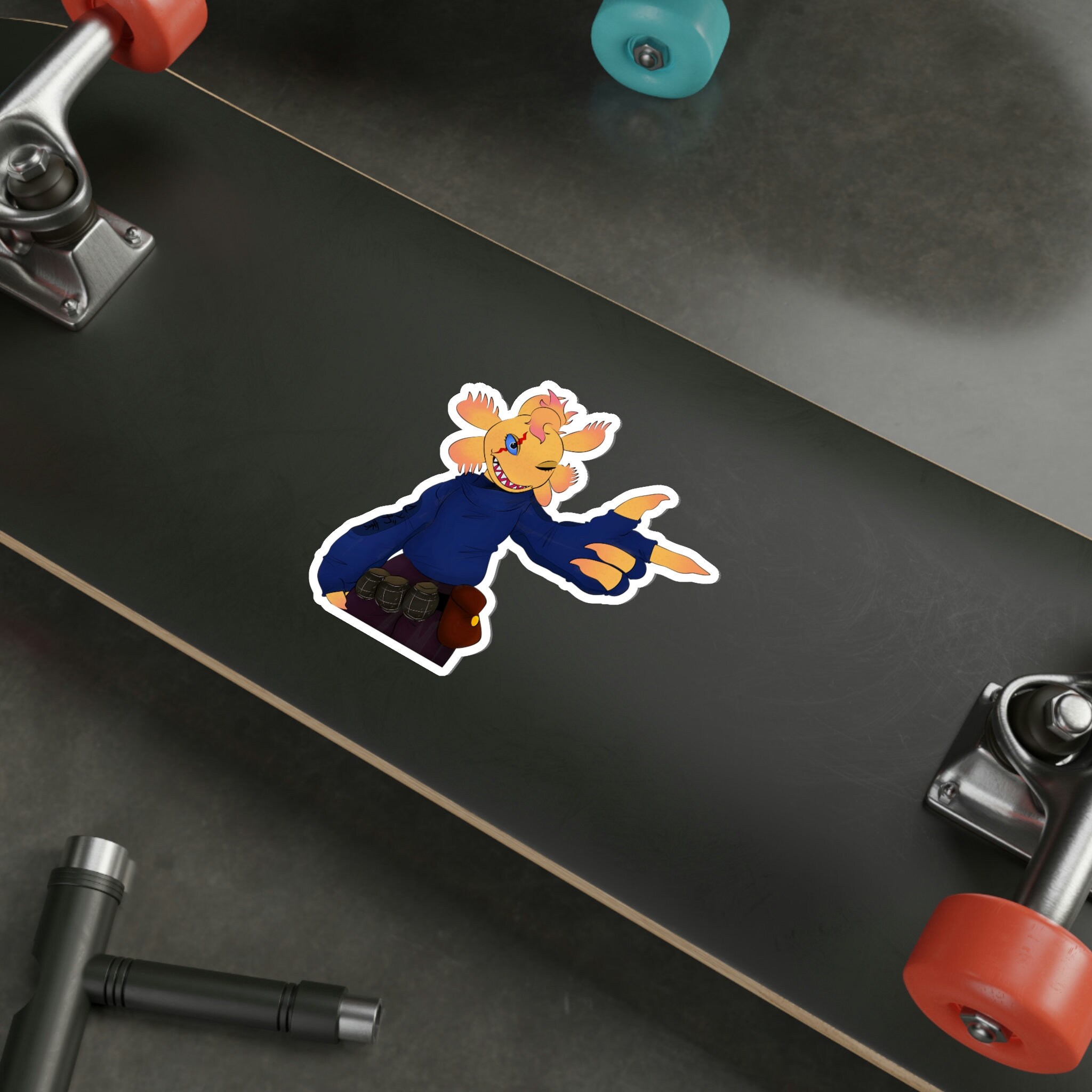 Axol SMG4 With Scar Die-cut Stickers - Etsy